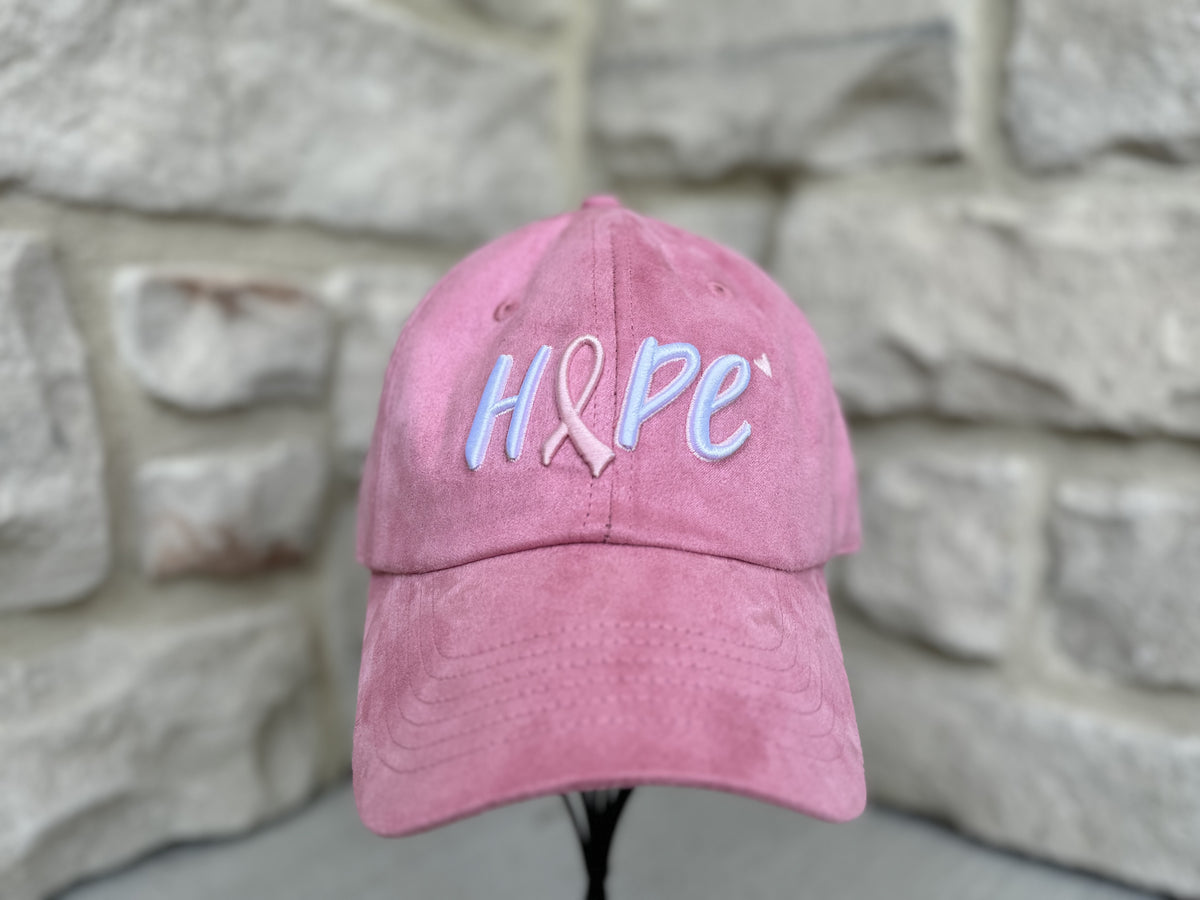 HOPE Pink Ribbon Cap – Embellished